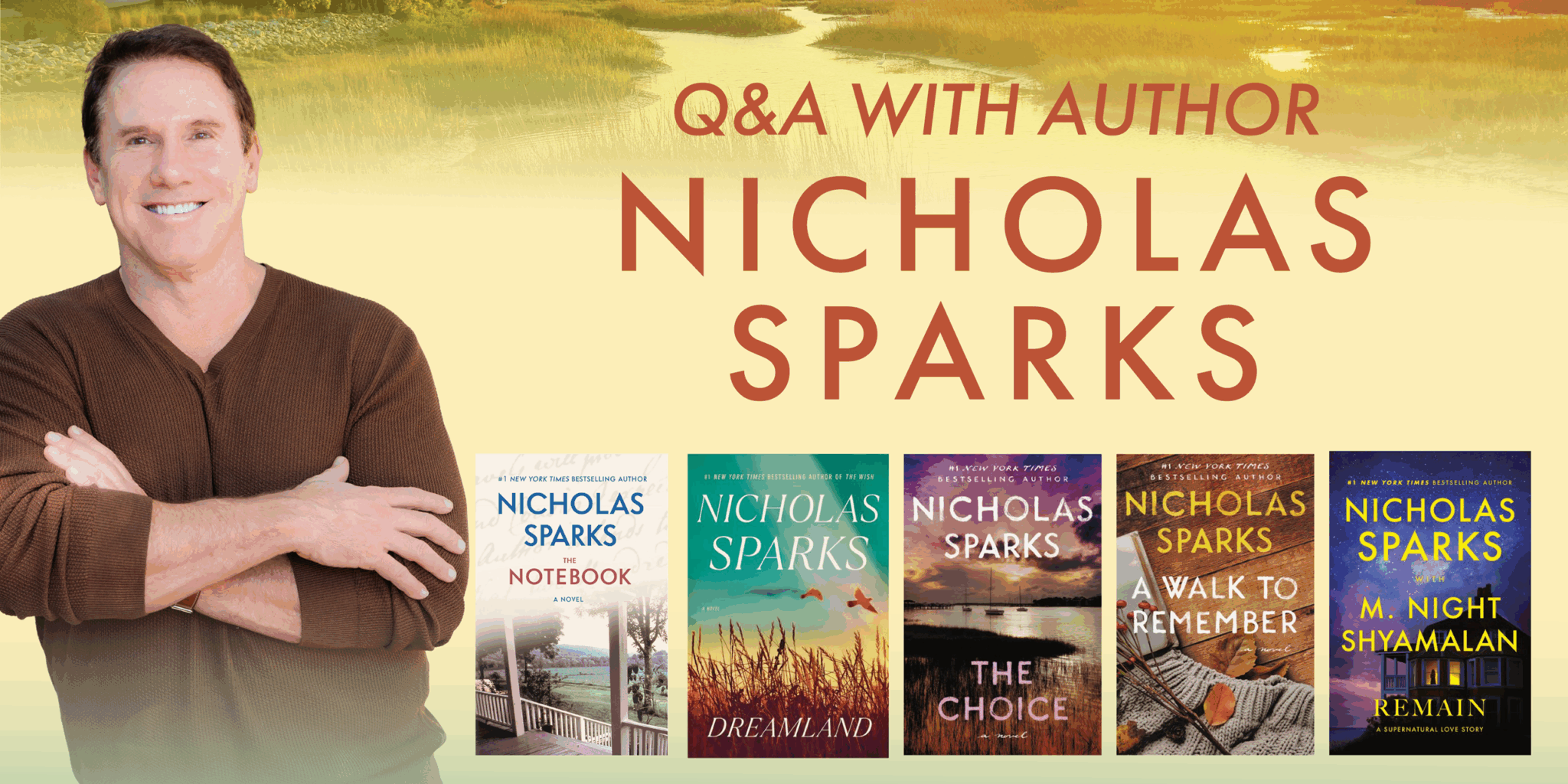 Q&A with Author Nicholas Sparks - Orange County Library System